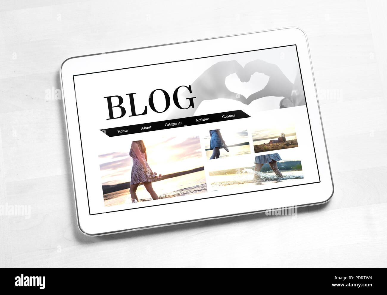 Web design media content light hi-res stock photography and images - Alamy