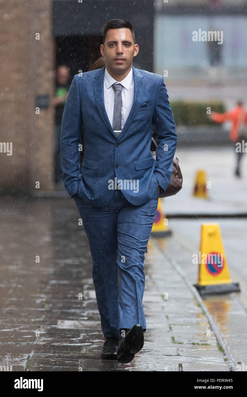 Ryan Ali arrives at Bristol Crown Court accused of affray where he ...