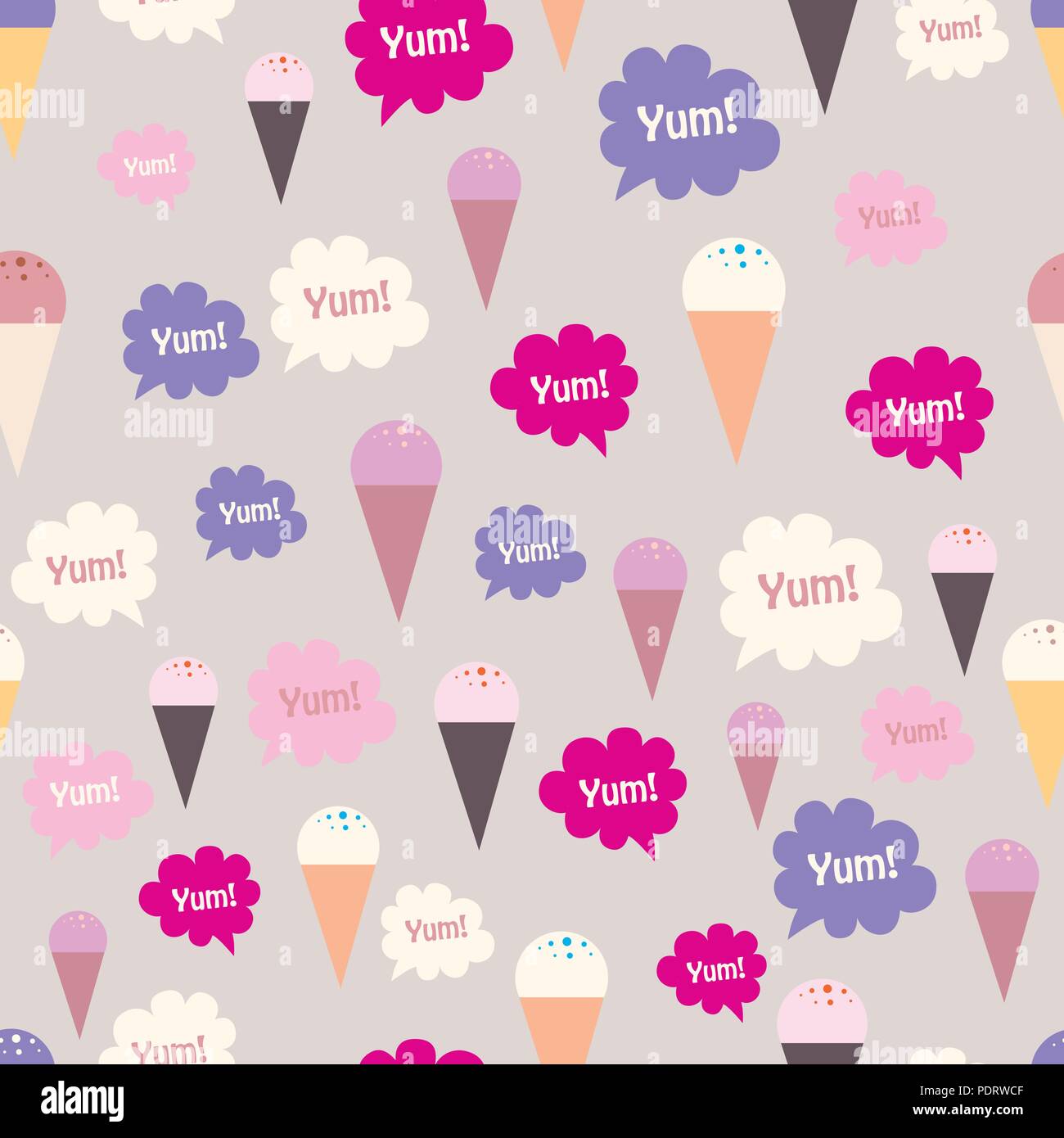 Waffle sweet cones pattern Stock Vector Images - Alamy