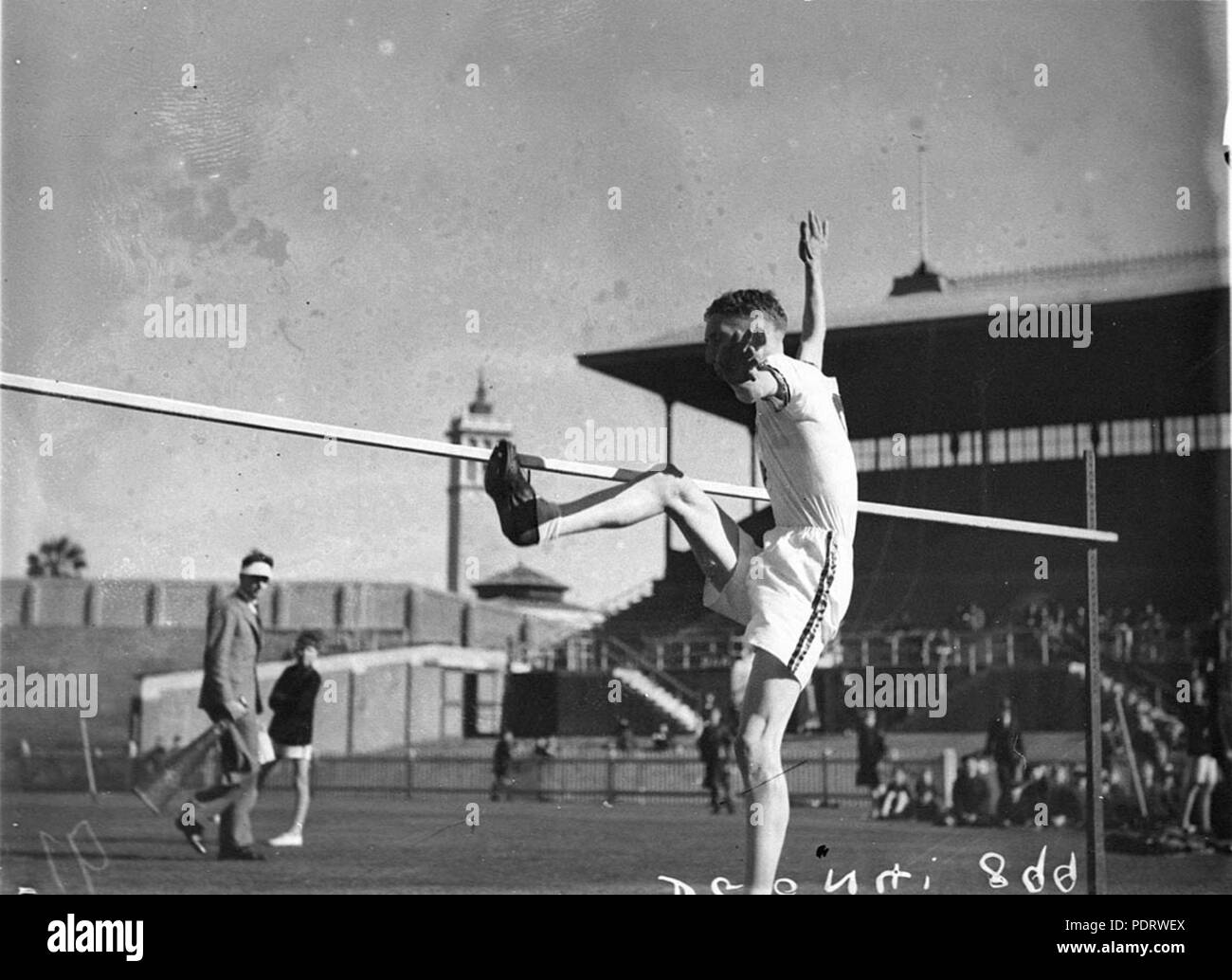 High jump discipline Black and White Stock Photos & Images - Alamy
