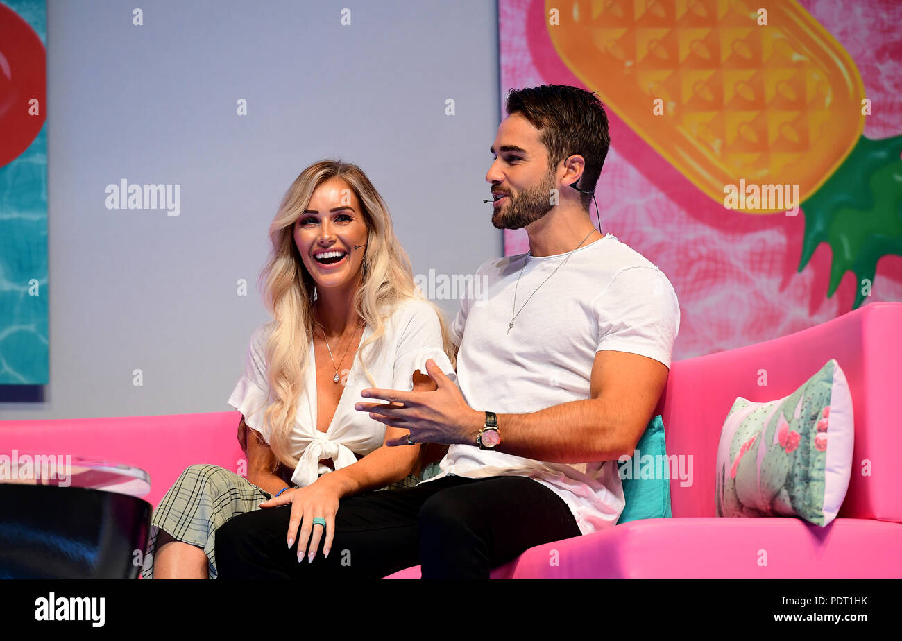Laura Anderson and Paul Knops attending the Love Island Live event at ...