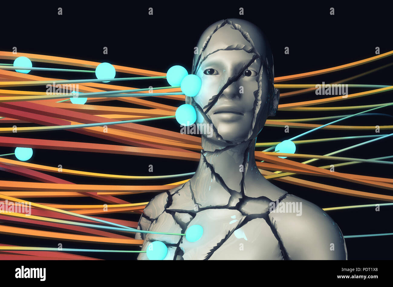 3d human head white hi-res stock photography and images - Alamy