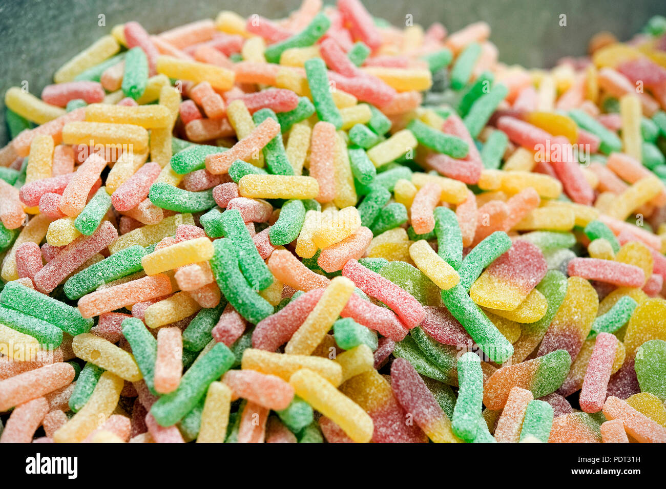 Bondues (northern France): production line of the Lutti confectionery ...