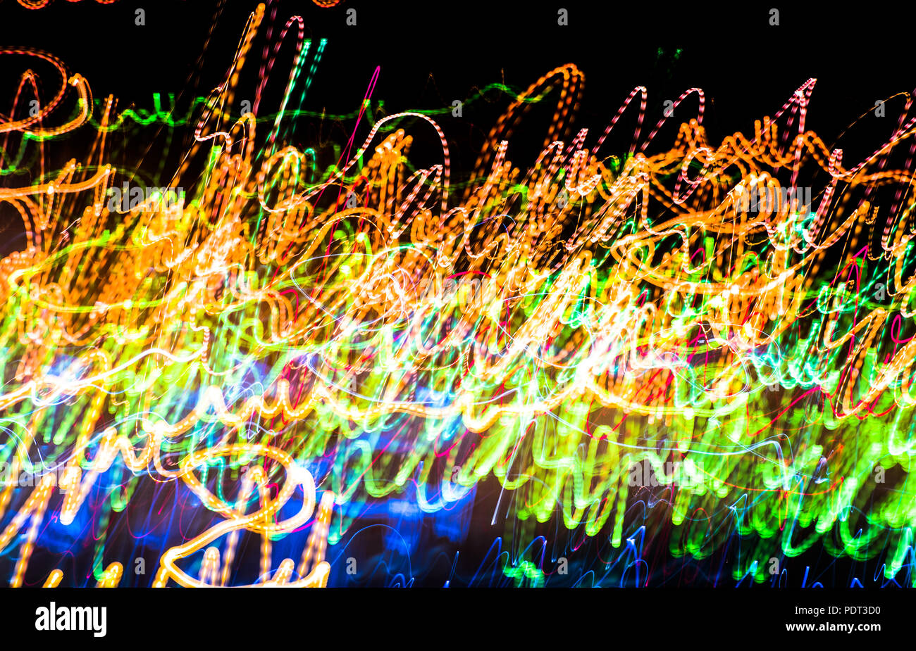Abstract multicoloured blurred lights background Stock Photo - Alamy