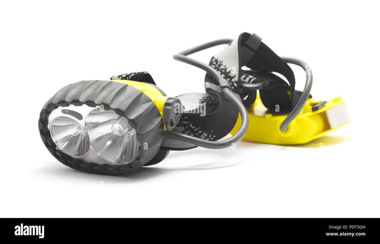 headlamp isolated on white background Stock Photo - Alamy