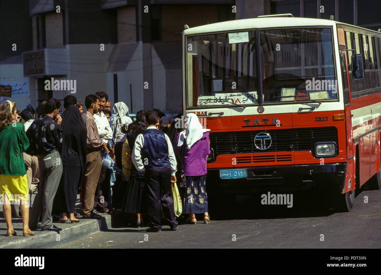 The main bus station in downtown Baghdad, 1995 Stock Photo - Alamy