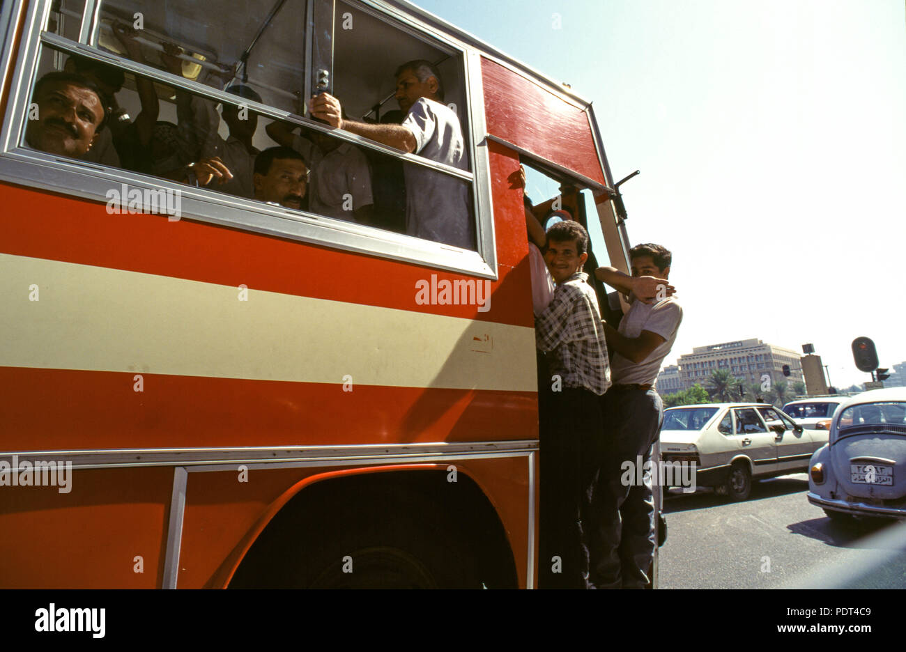 The main bus station in downtown Baghdad, 1995 Stock Photo - Alamy