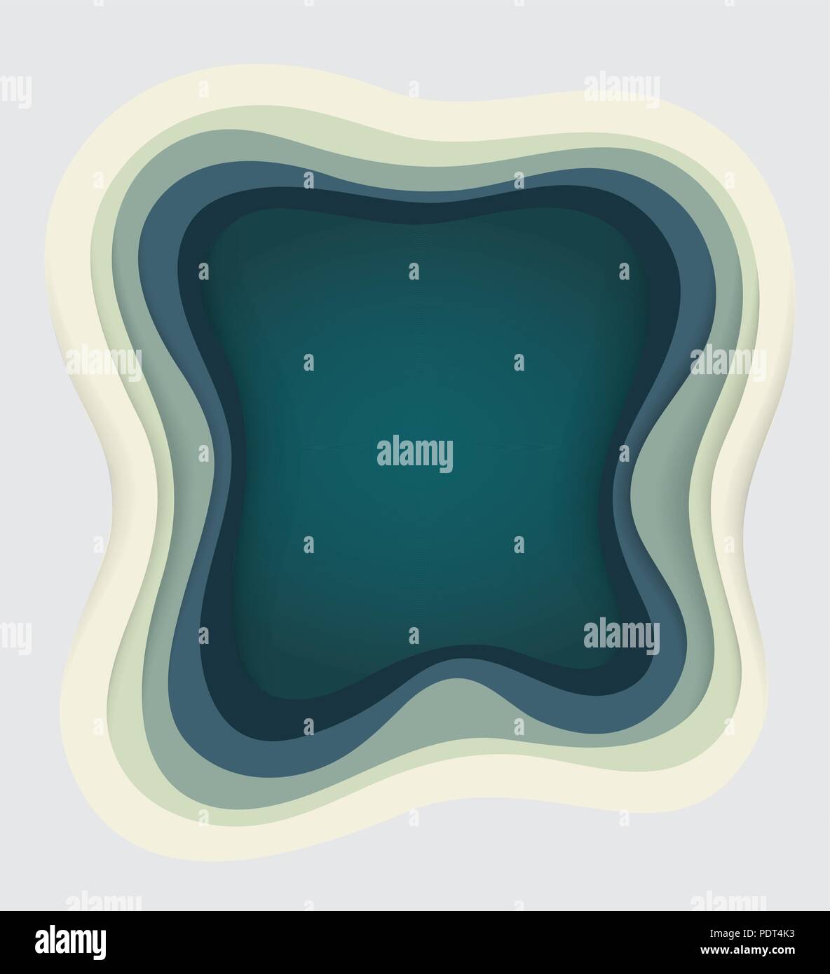 Background with step colours border paper art style. Vector ...