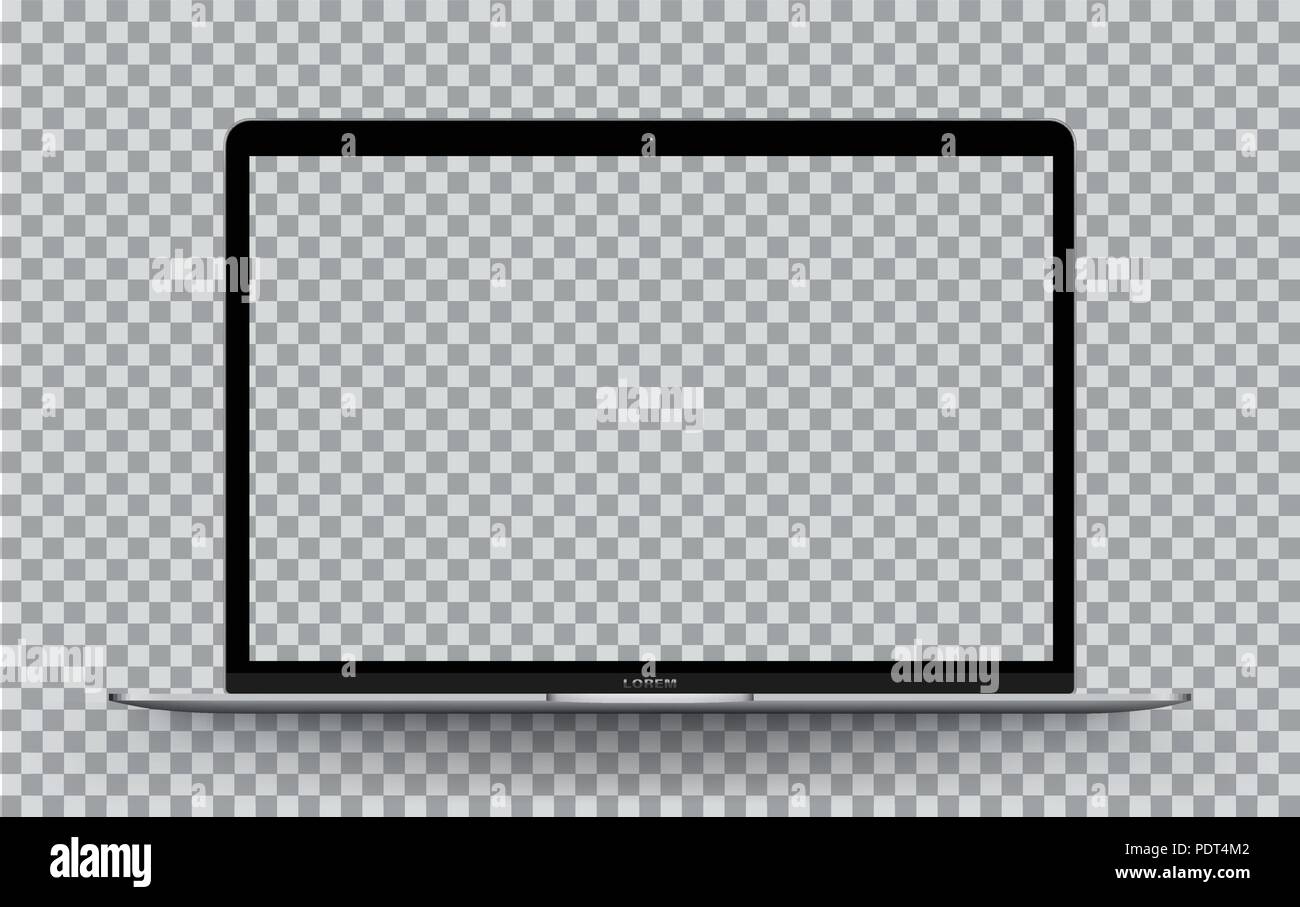 Laptop perspective transparent. Vector illustration for technology ...
