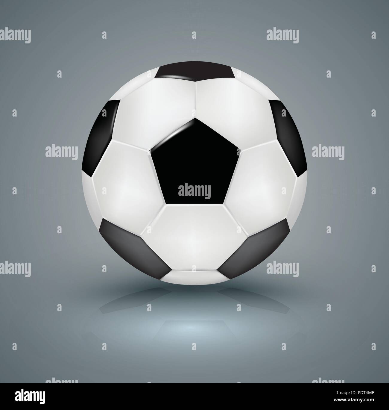 Realistic soccer ball. Vector illustration Stock Vector Image & Art - Alamy