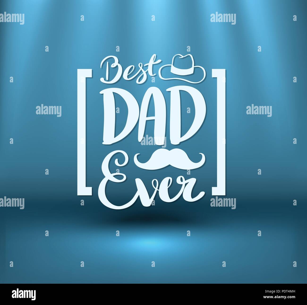 Best DAD ever lettering for Father's Day greeting card. Vector ...