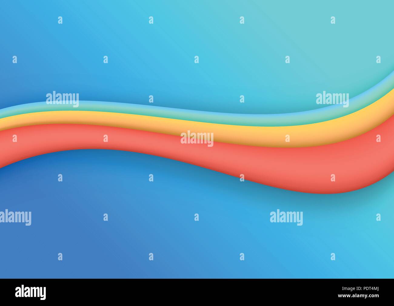 Abstract colorful wave background. Vector illustration Stock Vector ...