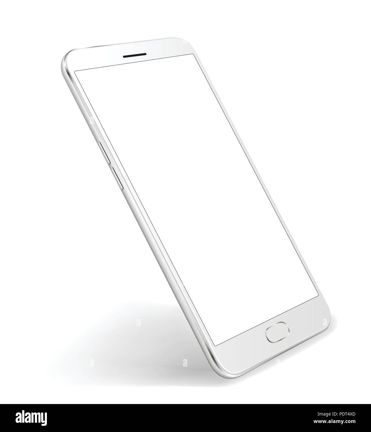 Smartphone mockup transparent screen for easy place demo. Vector ...