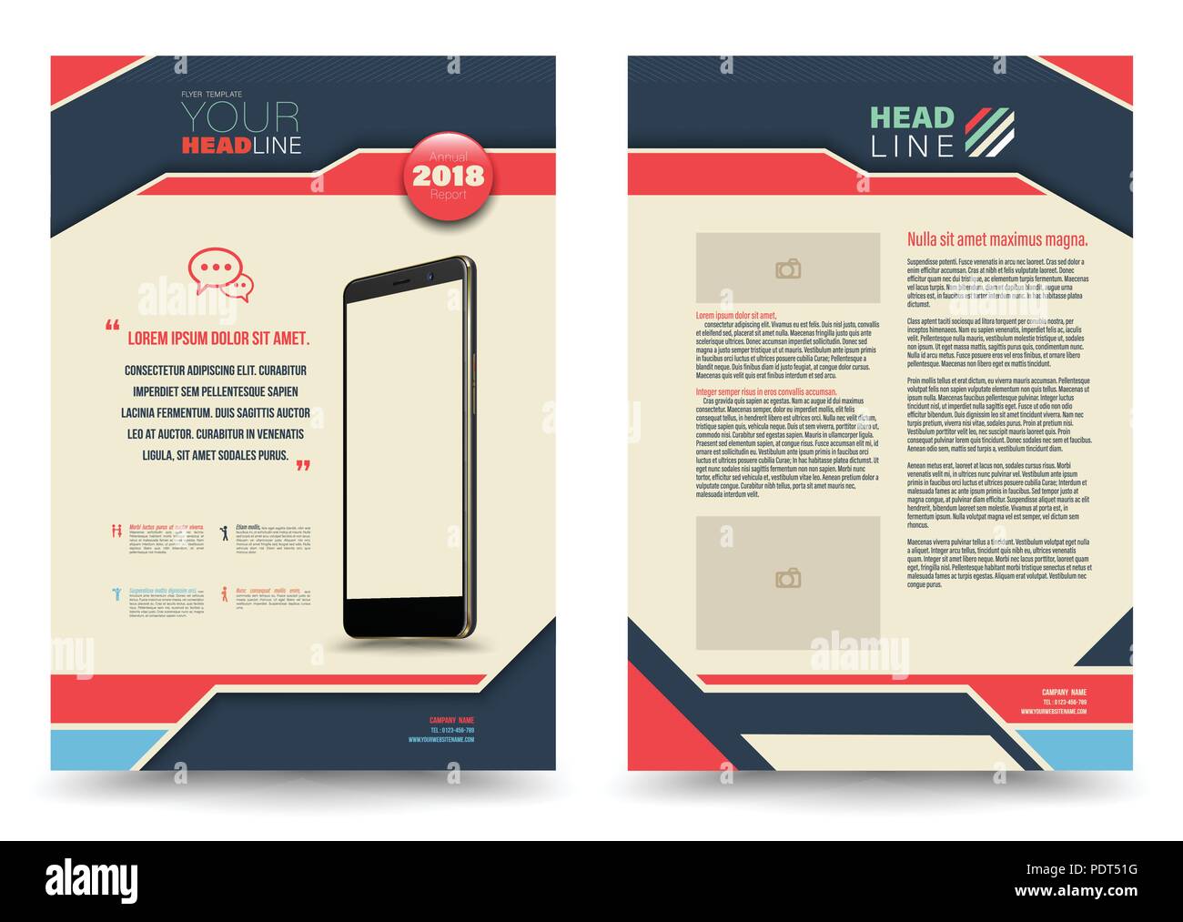 Template for business technology. Vector illustration Stock Vector ...