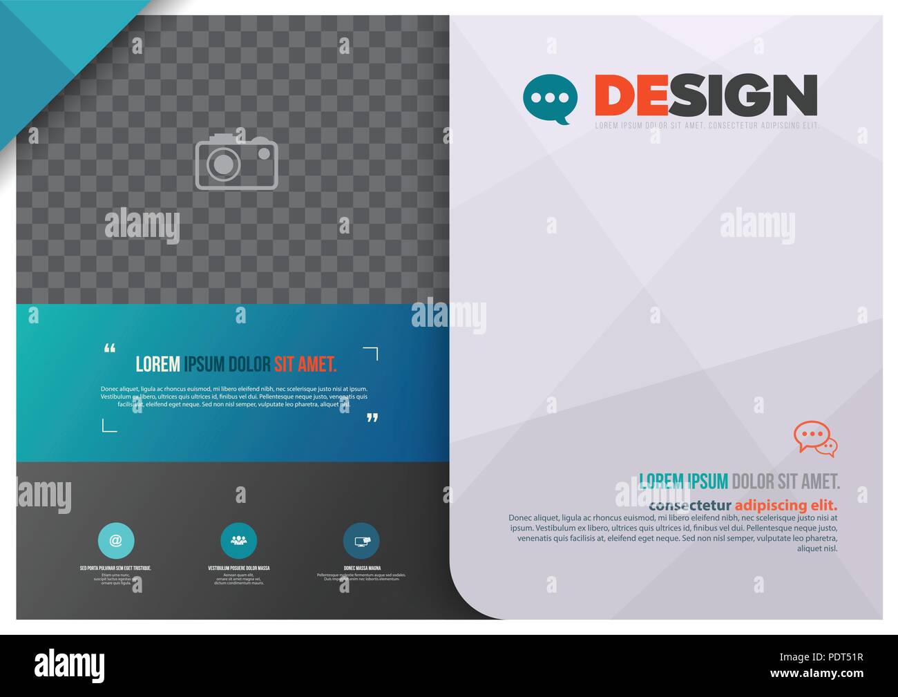 Template for business technology. Vector illustration Stock Vector ...