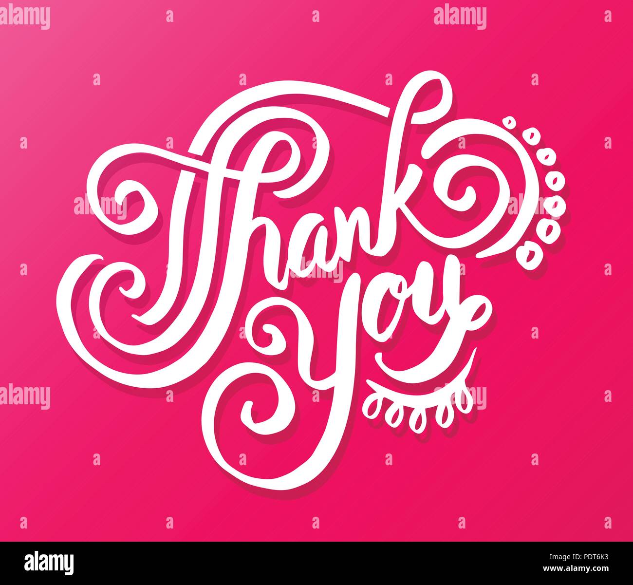 Thank you lettering. Vector illustration Stock Vector Image & Art - Alamy