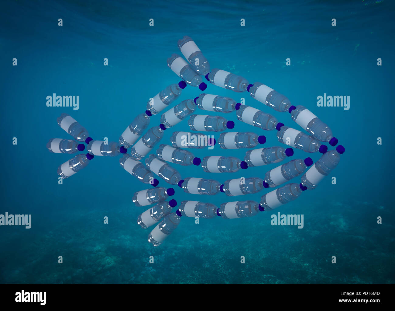 Fish made with plastic bottles, pollution that kill seaside, 3d ...