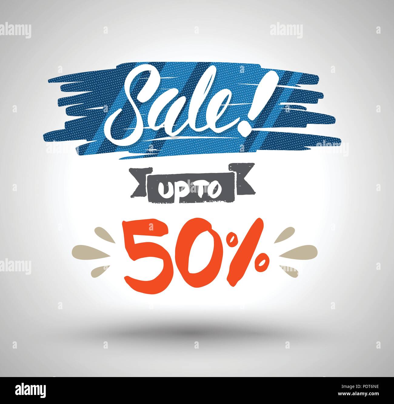 Sale banner drawing style for promotion advertising sale. Vector ...