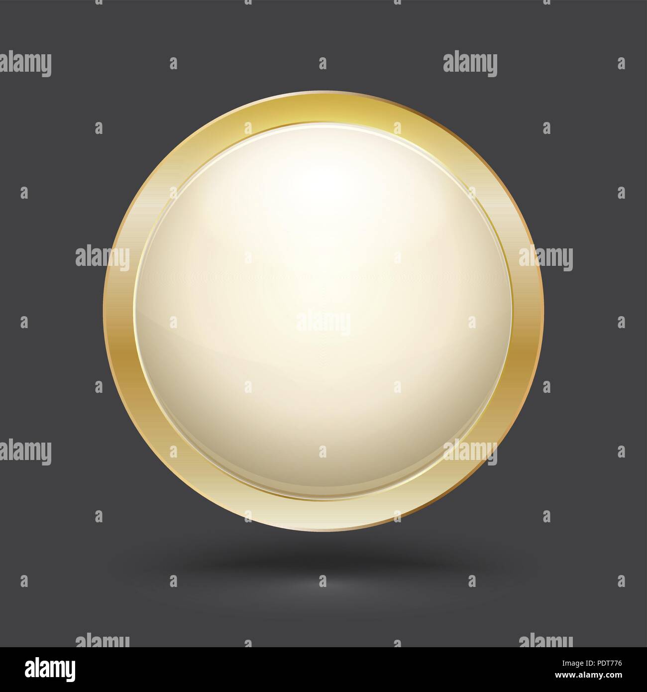 Circle modern frame vector illustration 3D style Stock Vector Image ...