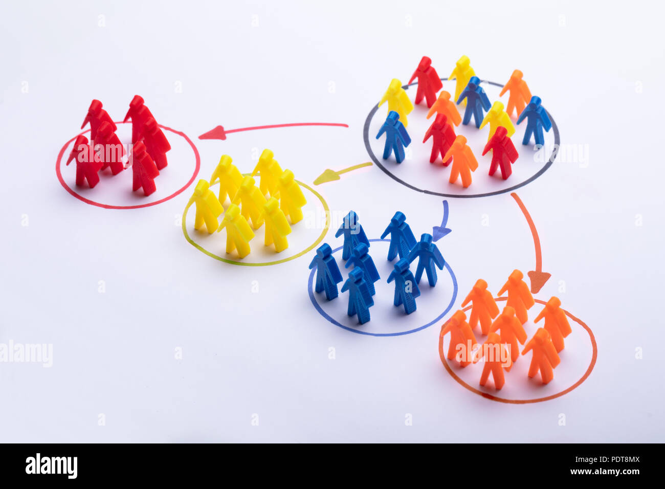 Choosing The Right Person From Colorful Team Stock Photo - Alamy