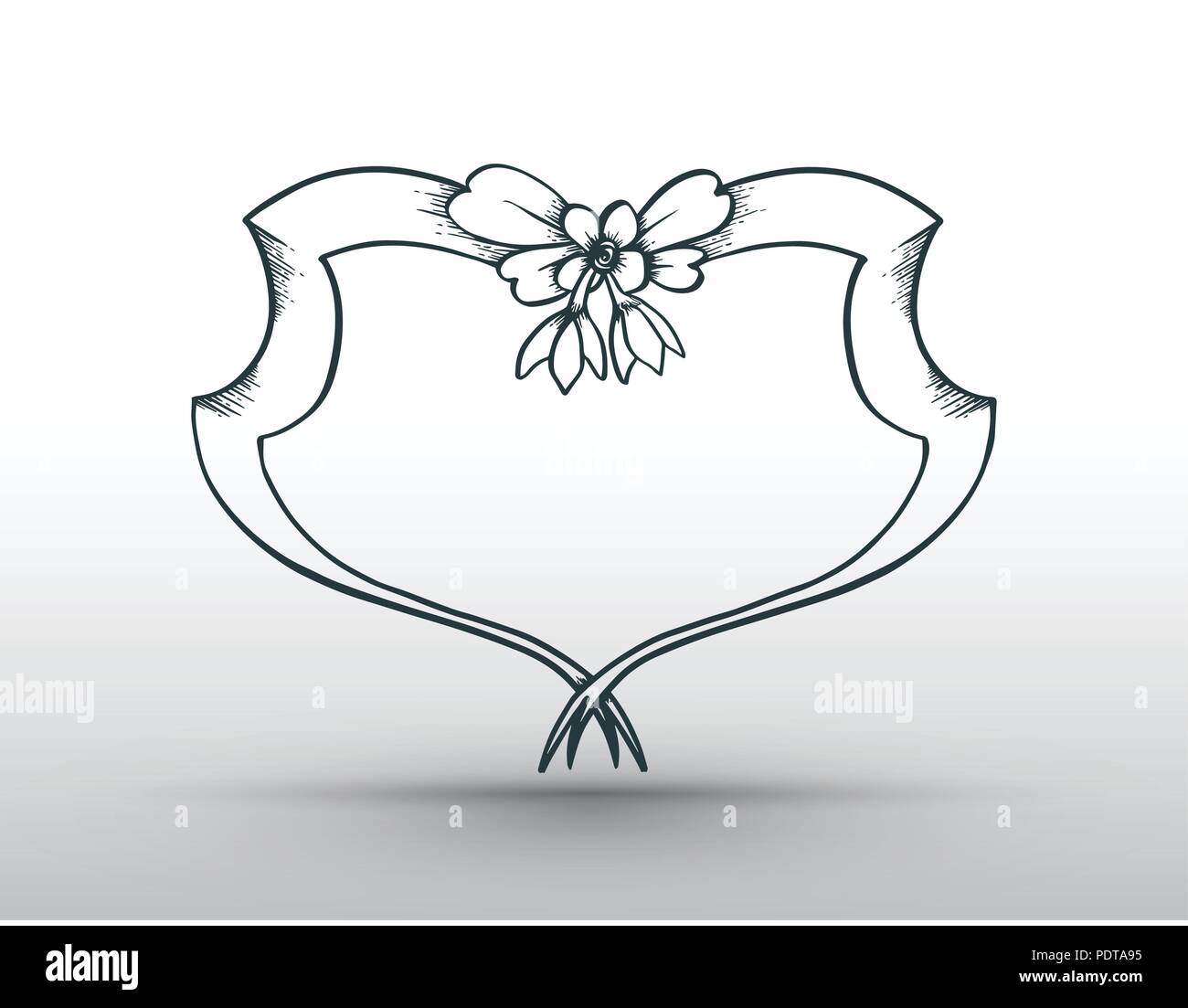 Frame drawning style for love concept valentine and wedding card ...