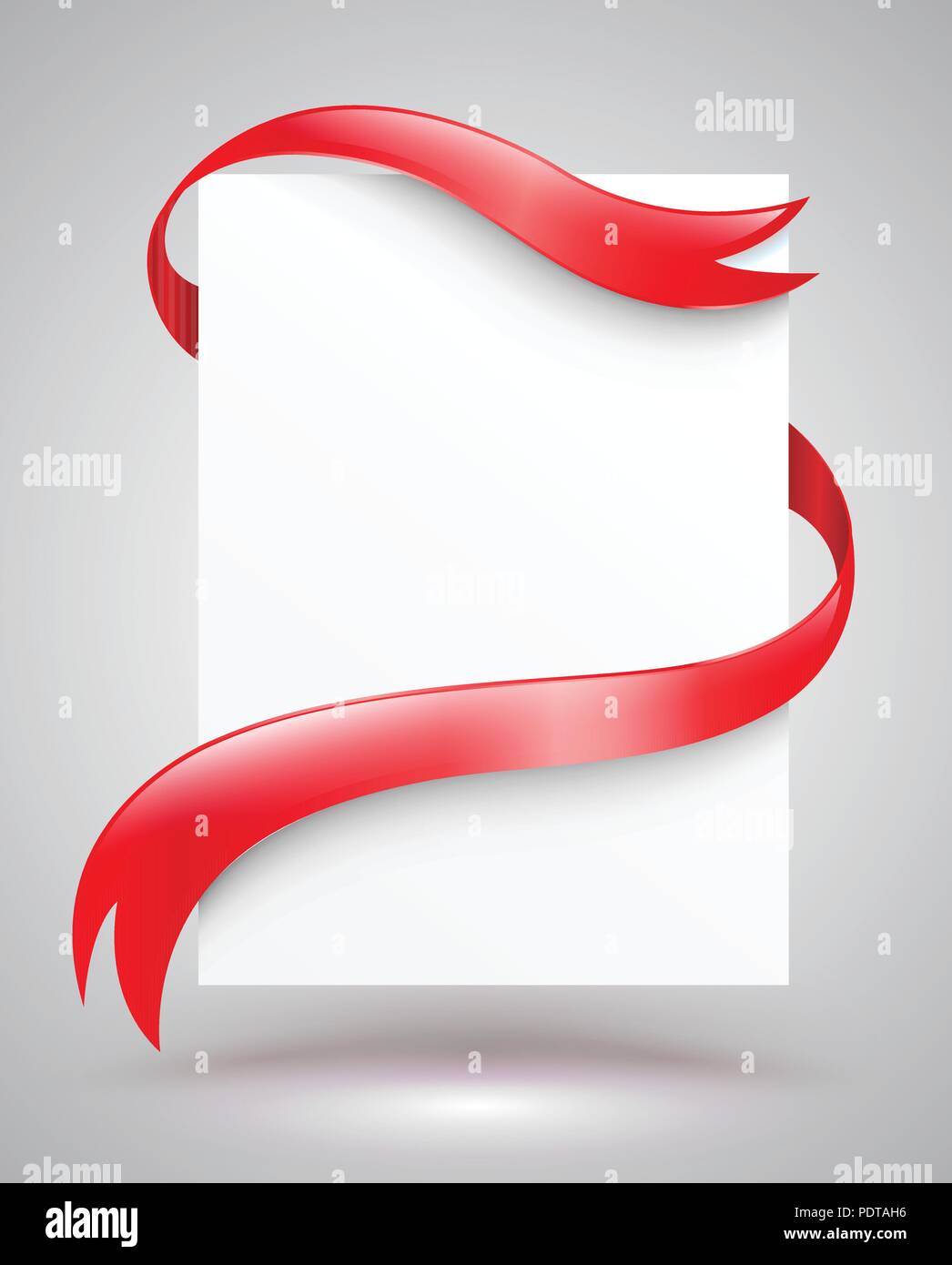 Exhibition banner with red strip. Vector illustration for background ...