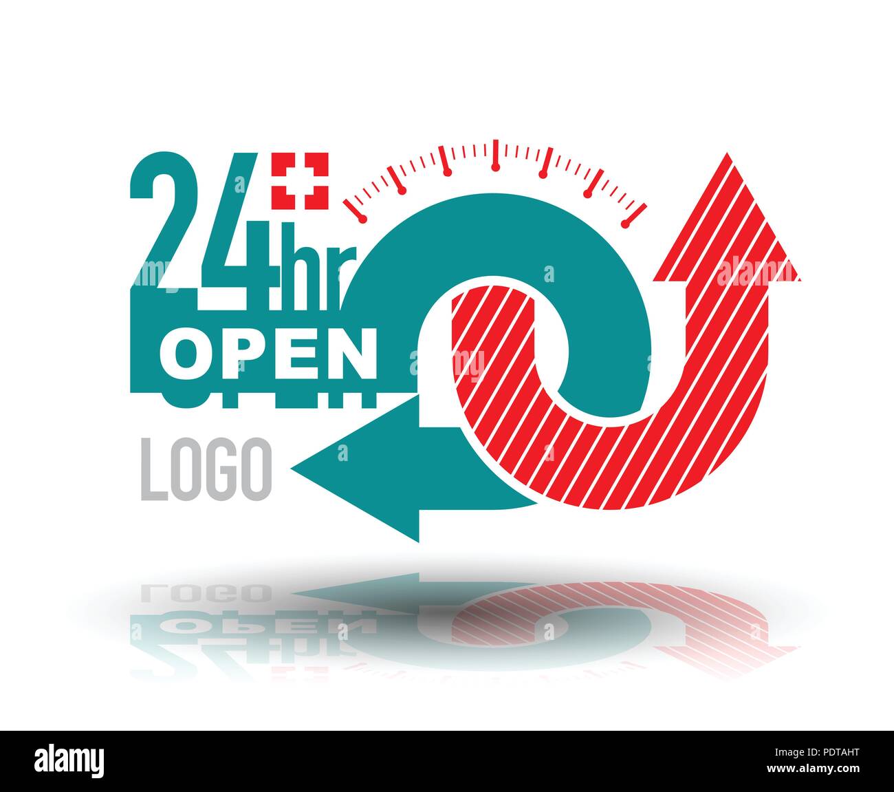 24 hours services banner. Vector illustration Stock Vector Image & Art ...