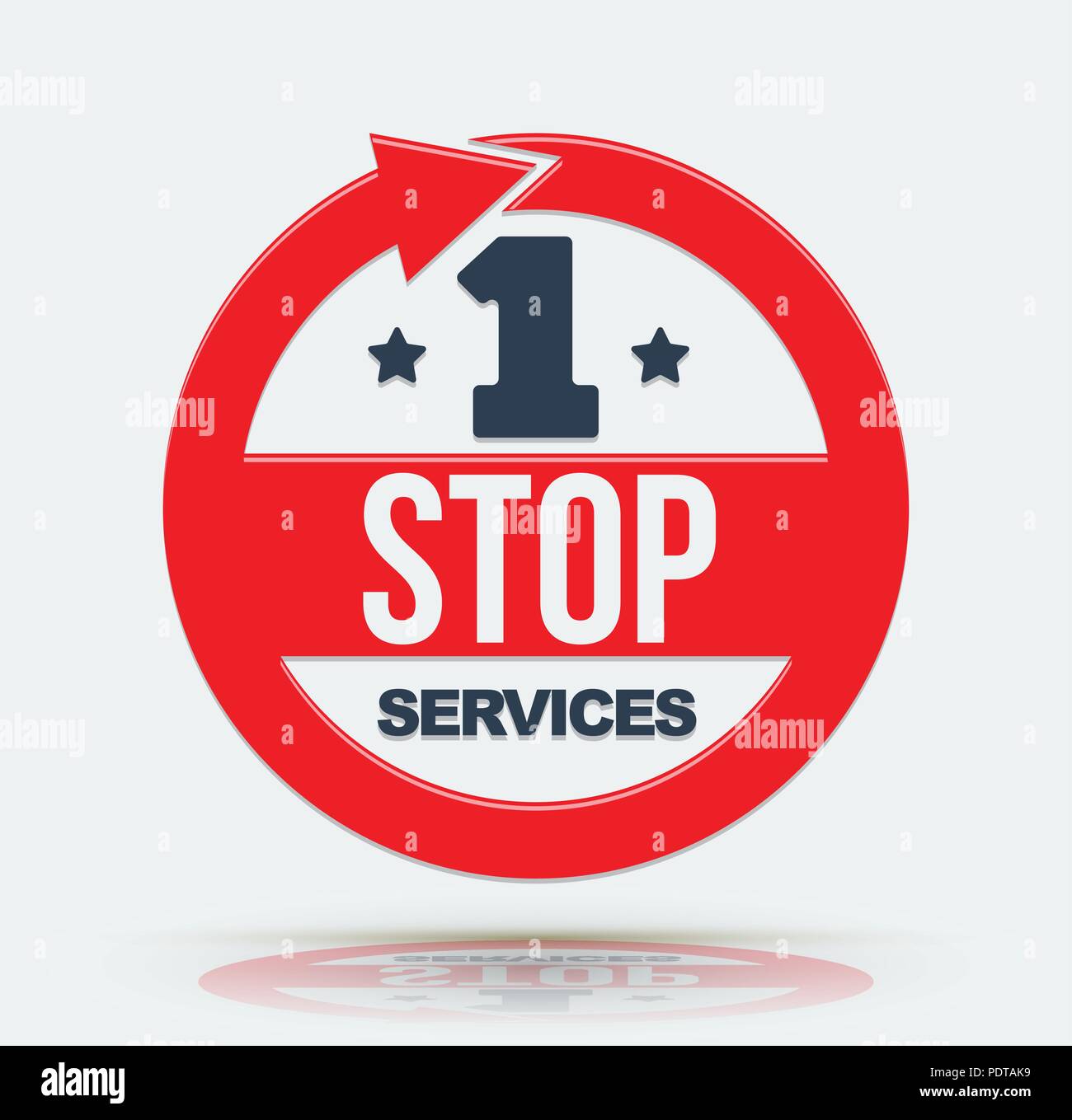 1 stop services icon. Vector illustration Stock Vector Image & Art - Alamy