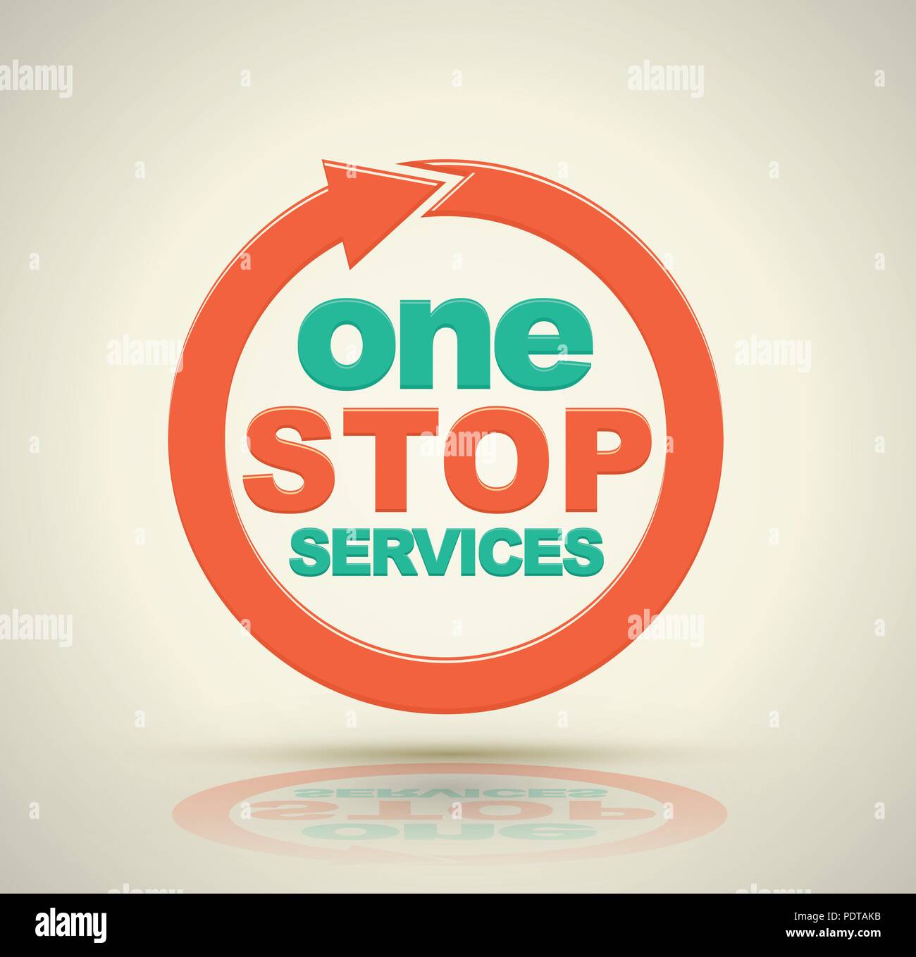 1 stop services icon. Vector illustration Stock Vector Image & Art - Alamy