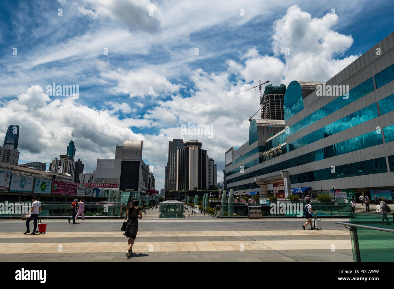 Luohu district area of Shenzhen China, Luohu Commercial City exterior ...