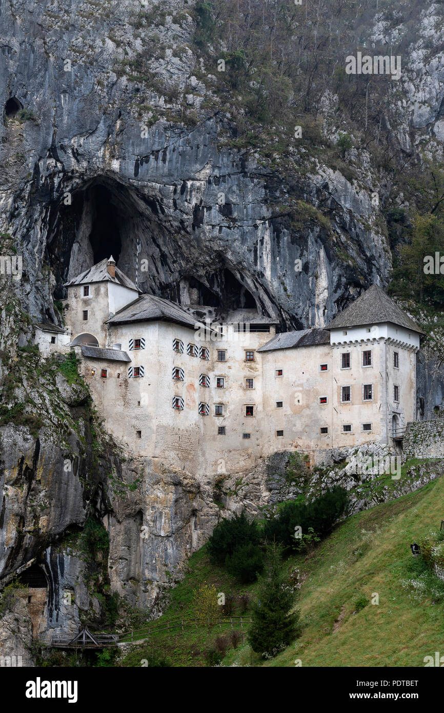 Predjama Castle In Slovenia Stock Photo - Alamy