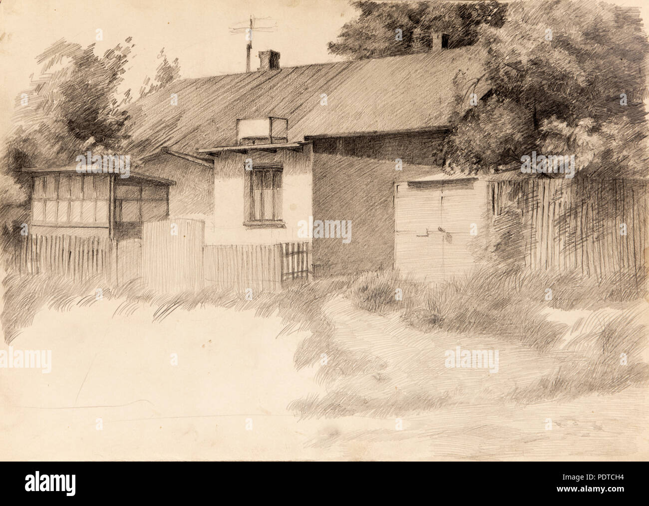 architecture, pencil drawing, sketch Stock Photo - Alamy