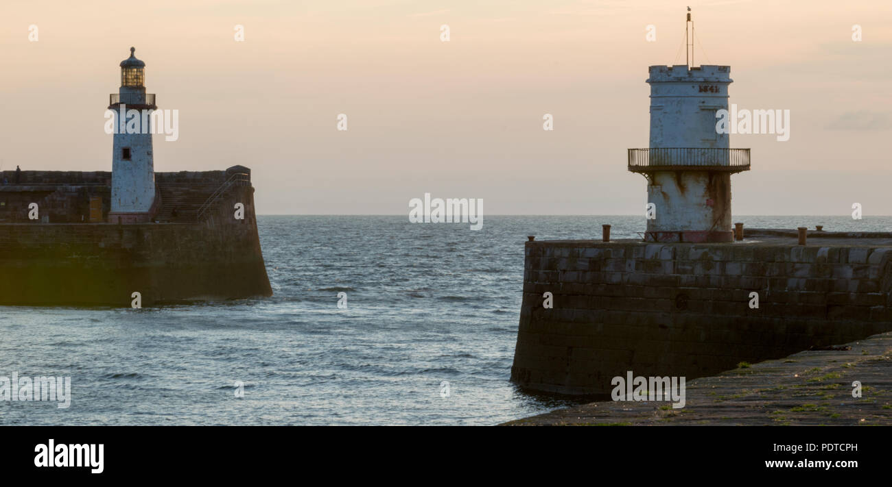 Harbour Boats Sunset Stock Photo - Alamy