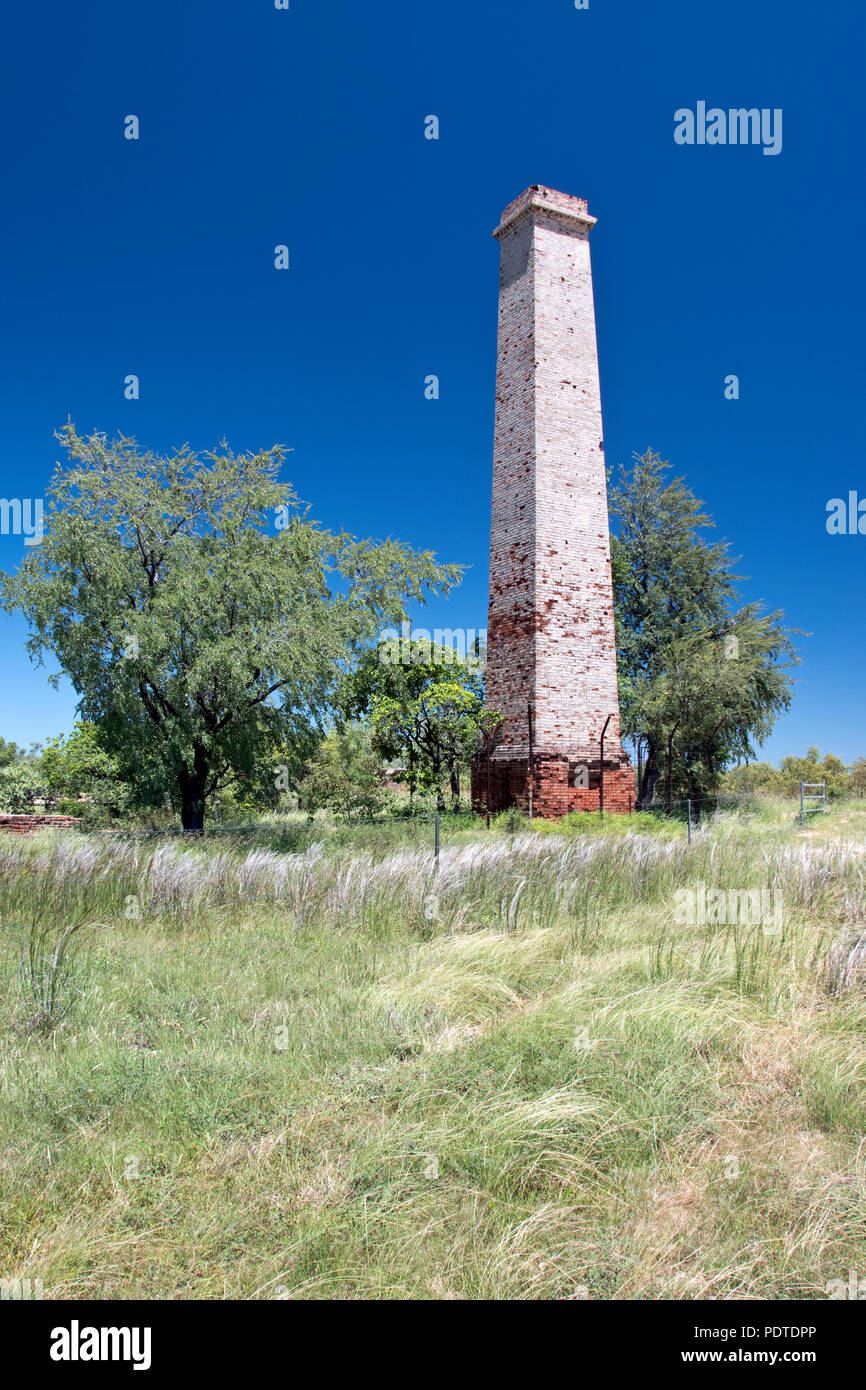 The square brick chimney is all that remains of the Cumberland gold ...