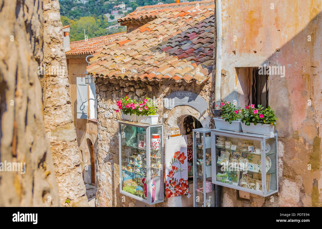 Old buildings and narrow streets in the picturesque medieval city of ...