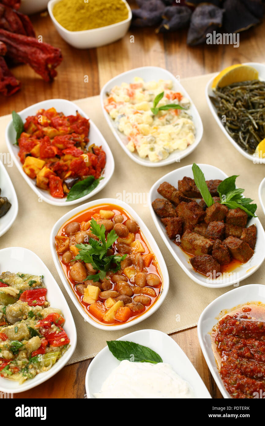 Traditional Turkish appetizer food Stock Photo - Alamy