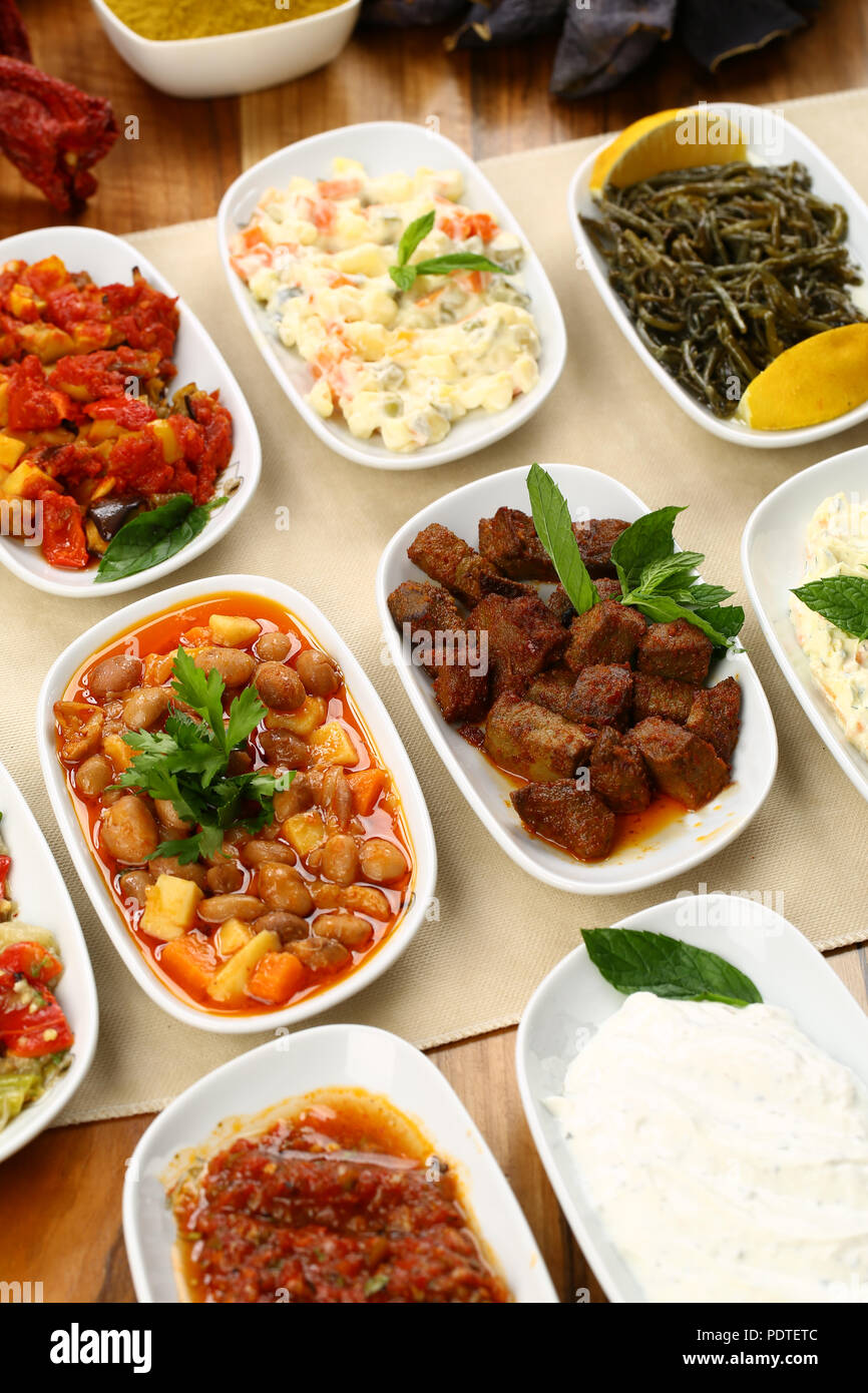 Traditional Turkish appetizer food Stock Photo - Alamy