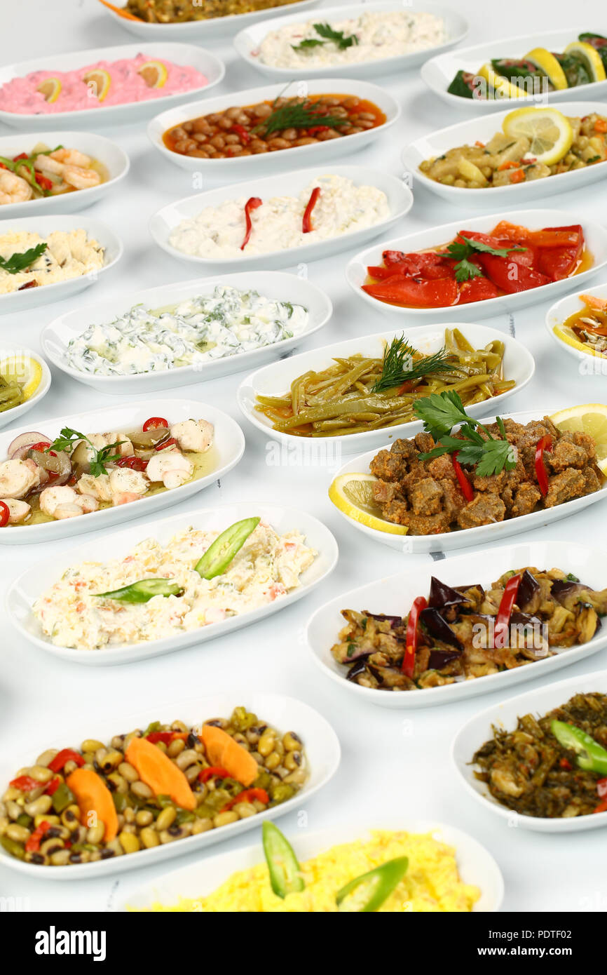Traditional Turkish appetizer food Stock Photo - Alamy