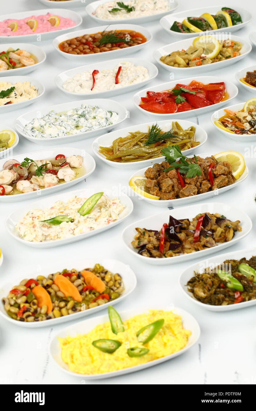 Traditional Turkish appetizer food Stock Photo - Alamy