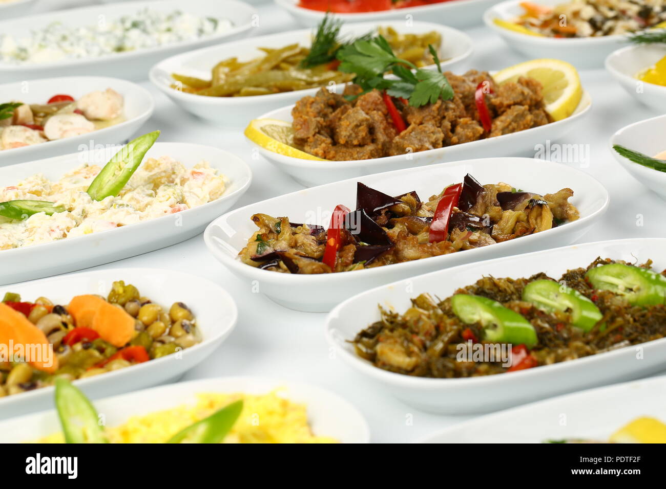 Traditional Turkish appetizer food Stock Photo - Alamy