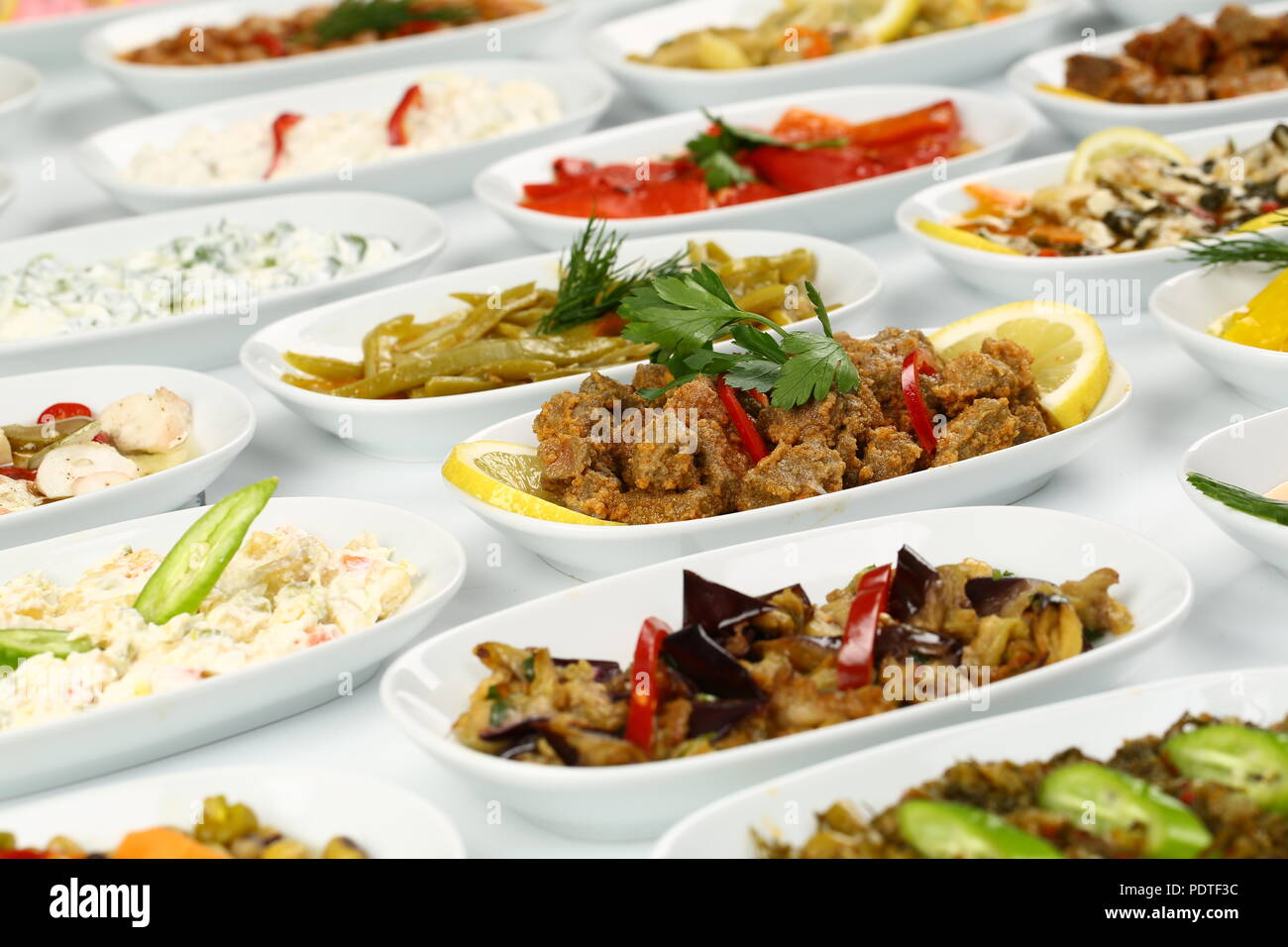 Traditional Turkish appetizer food Stock Photo - Alamy