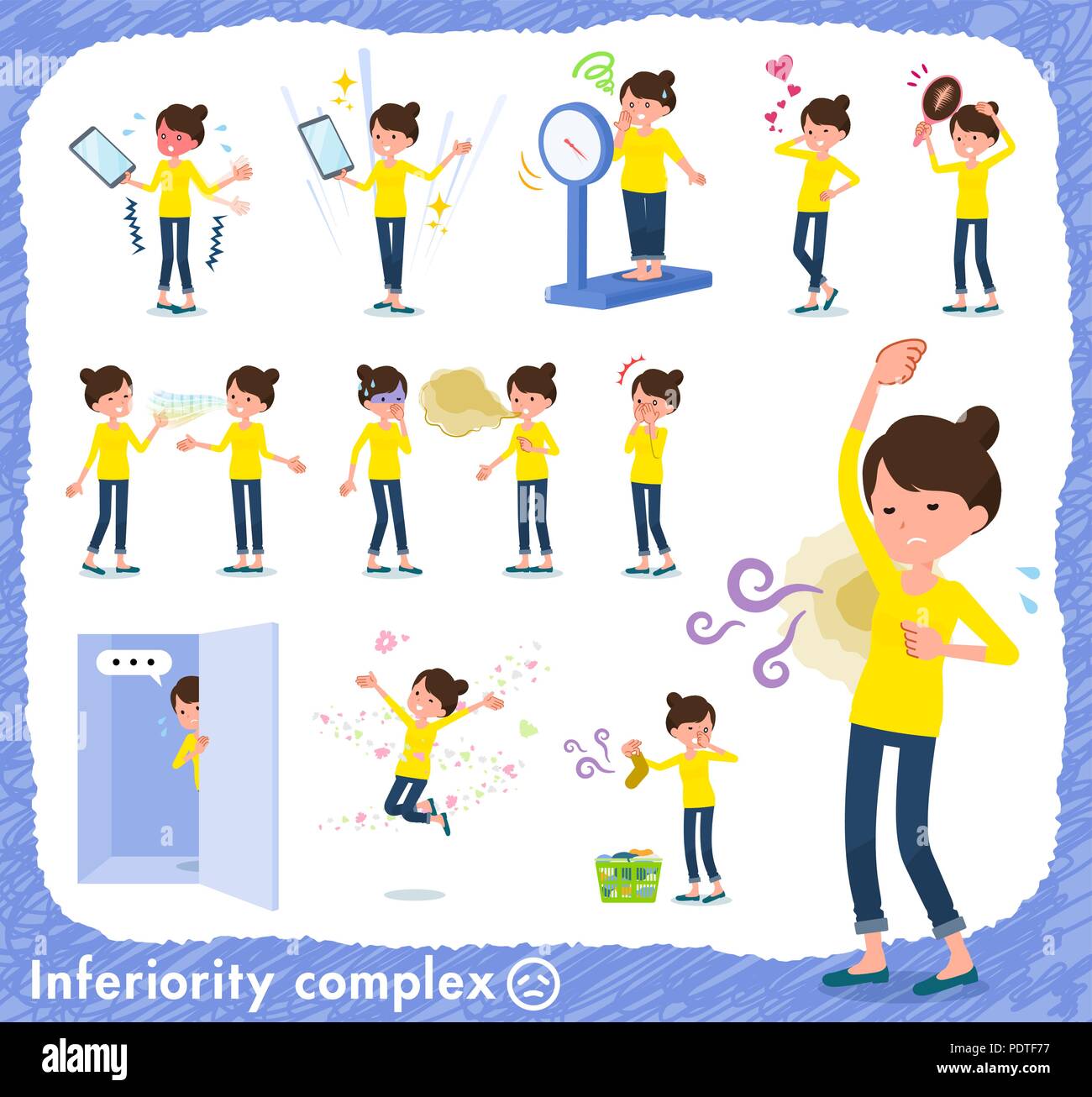 A set of women on inferiority complex.There are actions suffering from ...