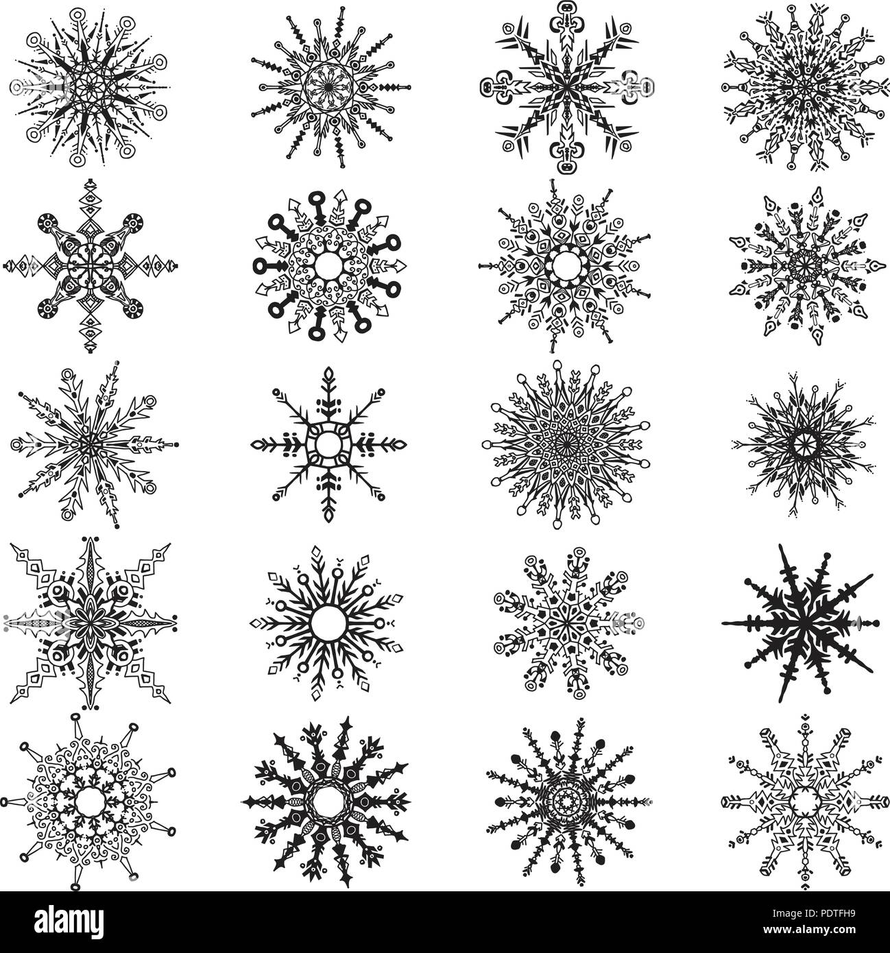 Eiskristall illustration Stock Vector Images - Alamy