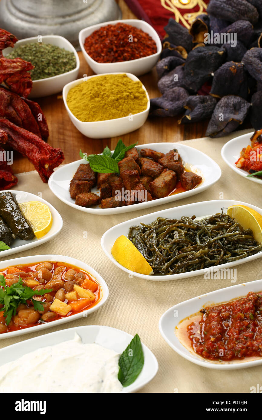 Traditional Turkish appetizer food Stock Photo - Alamy