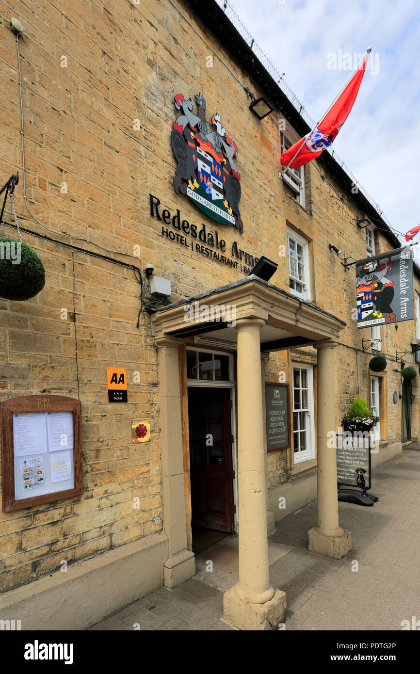 The Redesdale Arms pub, Moreton-in-Marsh town, Gloucestershire ...
