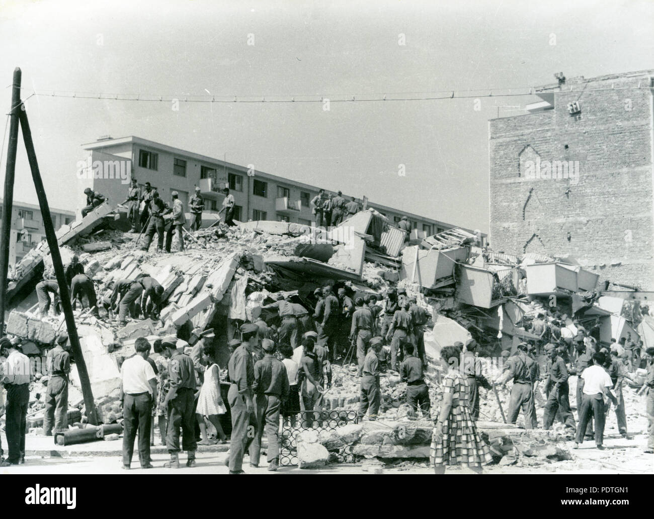 296 Skopje zemjotres, 1963 Stock Photo - Alamy