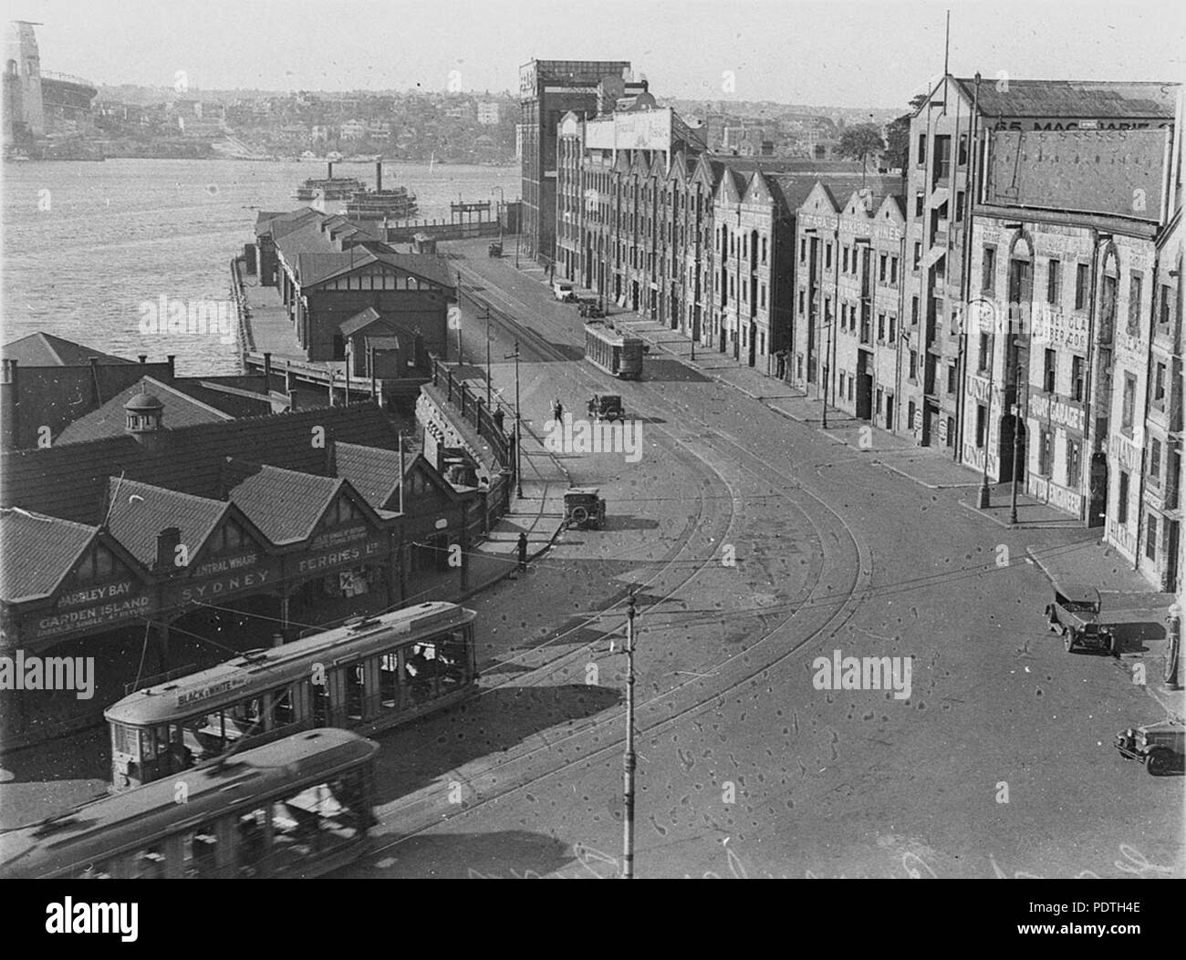 169 SLNSW 51288 East side of Circular Quay showing wool stores and ...
