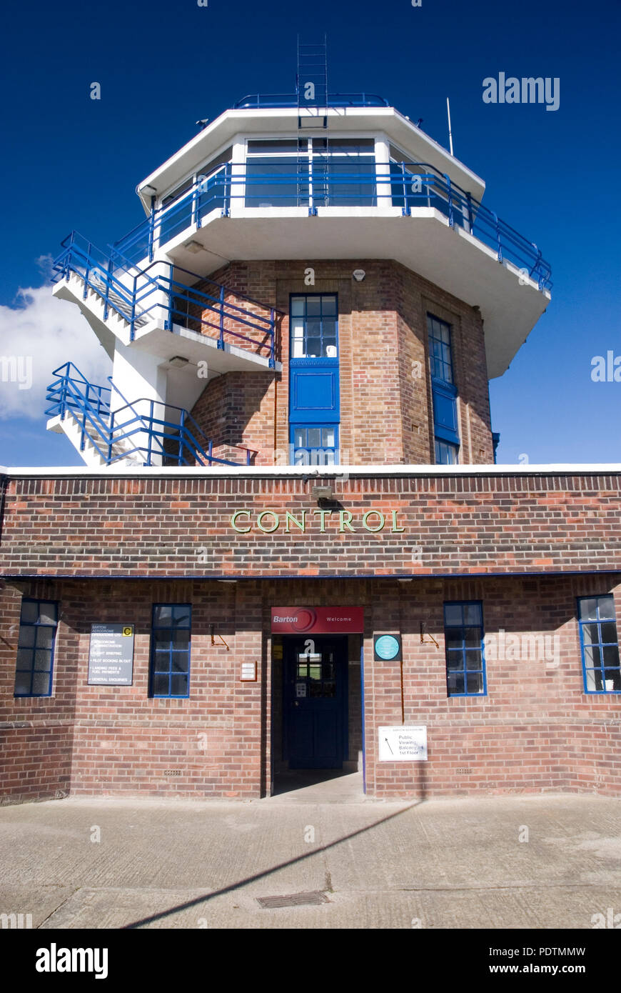 Barton airport control tower hi-res stock photography and images - Alamy