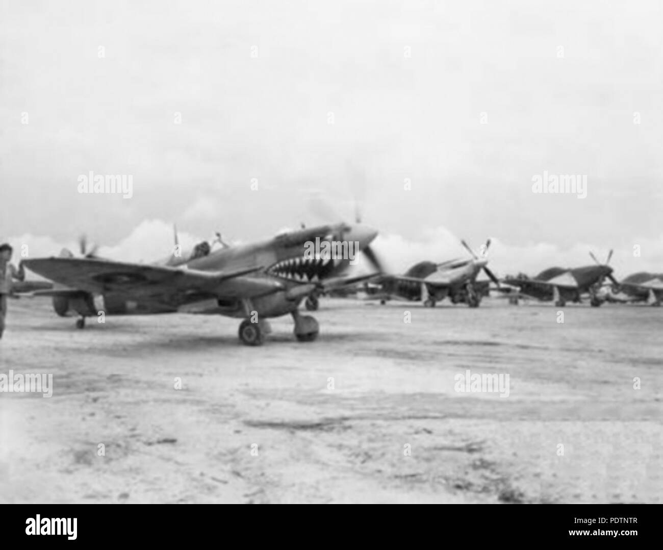 196 Spitfire VIII 457 Sqn RAAF at Labuan 1945 Stock Photo - Alamy