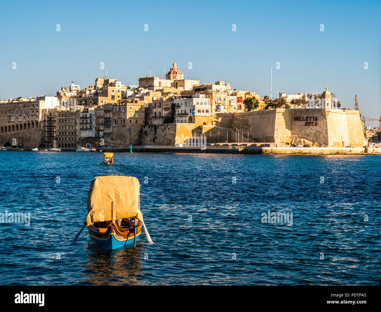 Skyline of Valleta Malta from a viewpoint Stock Photo - Alamy